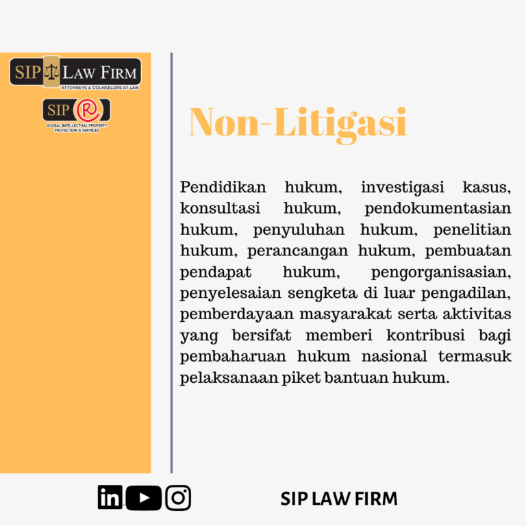 Perbedaan Litigasi dan Non-Litigasi | SIP Law Firm